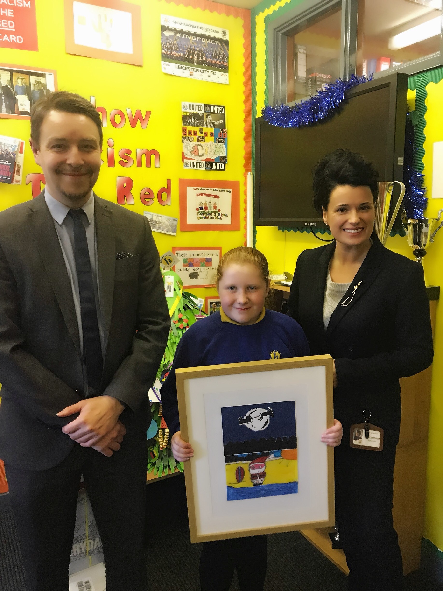 Highfield Middle School pupil wins PK Christmas card competition